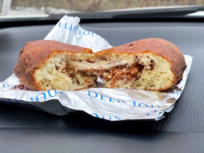 Breakfast of champions! This cheddar bacon donut is what happens when your favorite diner sandwich and a donut have a delicious love child.