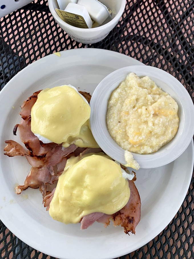 Eggs Benedict: Where breakfast meets black-tie affair. Hollandaise sauce: nature's formal wear for eggs.