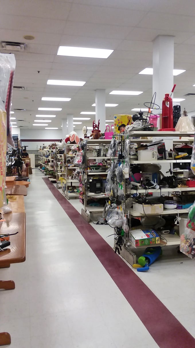 "The electronics section: Where obsolete gadgets come to party." From boomboxes to VCRs, it's a nostalgic nod to tech's not-so-distant past.