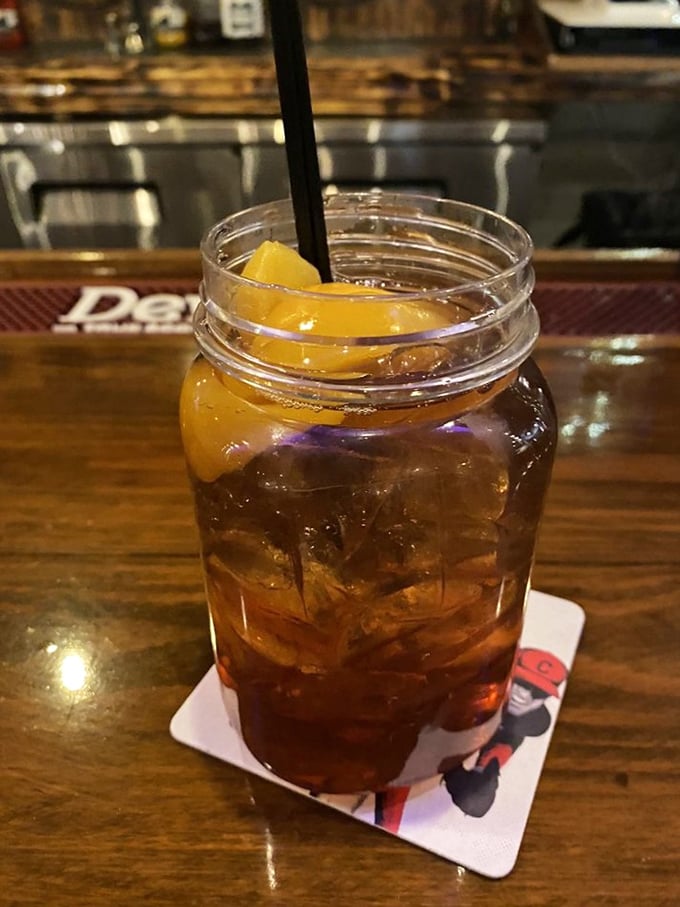 Sunshine in a jar! This Georgia Peach Tea is sweeter than a Southern belle's smile and twice as refreshing.
