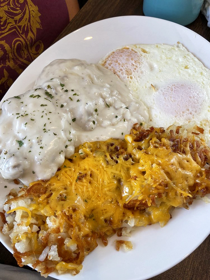 Golden-brown perfection! These hash browns are the unsung heroes of breakfast, crispy on the outside, tender on the inside. They deserve their own theme song.