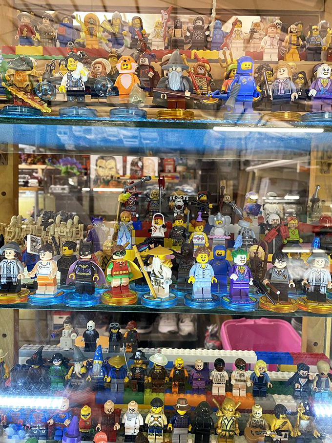 Brick by brick, a LEGO lover's dream unfolds. This miniature world of plastic possibility is enough to make any adult feel like a kid again.