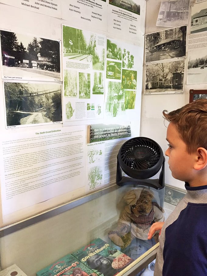 Young minds soak up sasquatch lore like a sponge. This budding cryptozoologist is getting a crash course in Bigfoot 101.