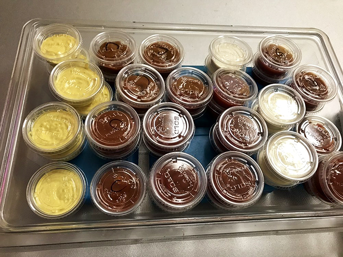 Sauce boss paradise! With this many options, your taste buds might need a spreadsheet to keep track.