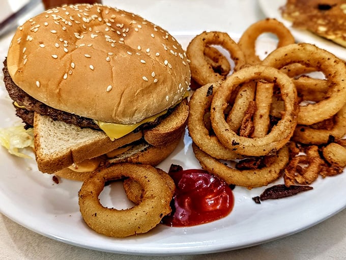Meet the Sputnik burger: a taste that's out of this world! It's like a flavor explosion in your mouth, minus the zero-gravity side effects.