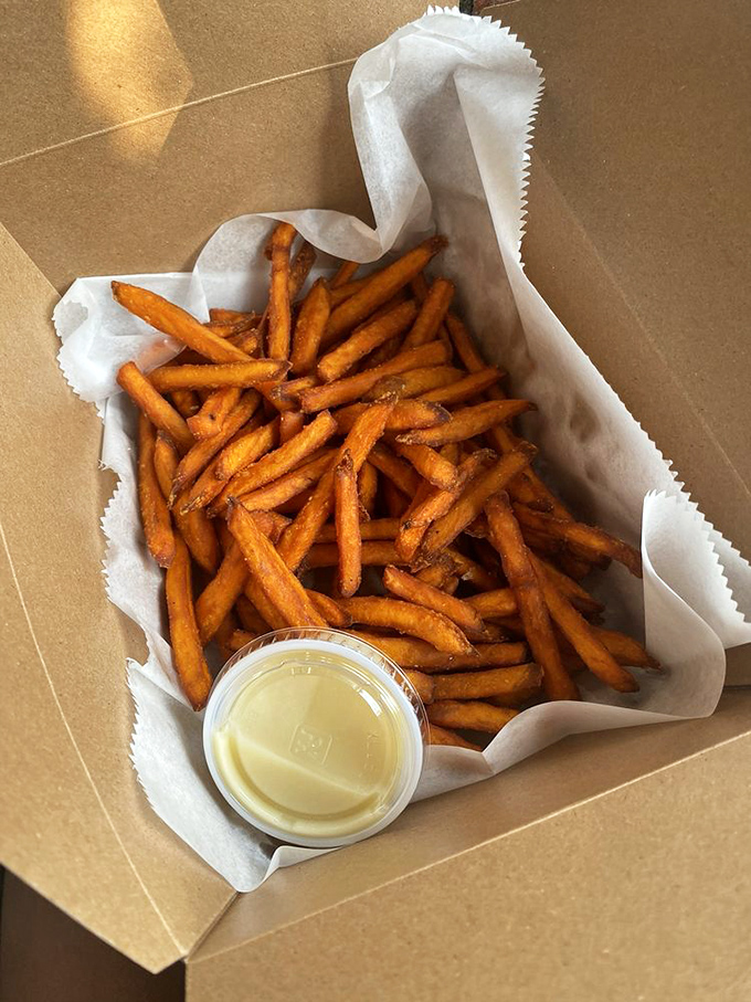 Sweet potato fries: the unsung heroes of the side dish world. Crispy, sweet, and salty – they're the supporting actors that steal the show.