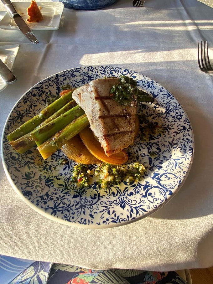A swordfish dish that's a cut above the rest. It's so good, you might be tempted to knight the chef.