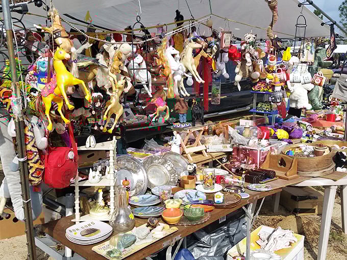 Toy story come to life! This booth is where childhood dreams and adult nostalgia collide in a whimsical dance of plastic and plush.