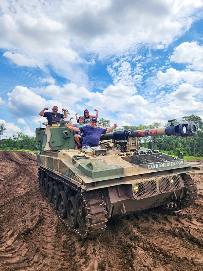 Family fun gets an upgrade! Who needs minivans when you can take the kids for a spin in 26 tons of pure adventure?