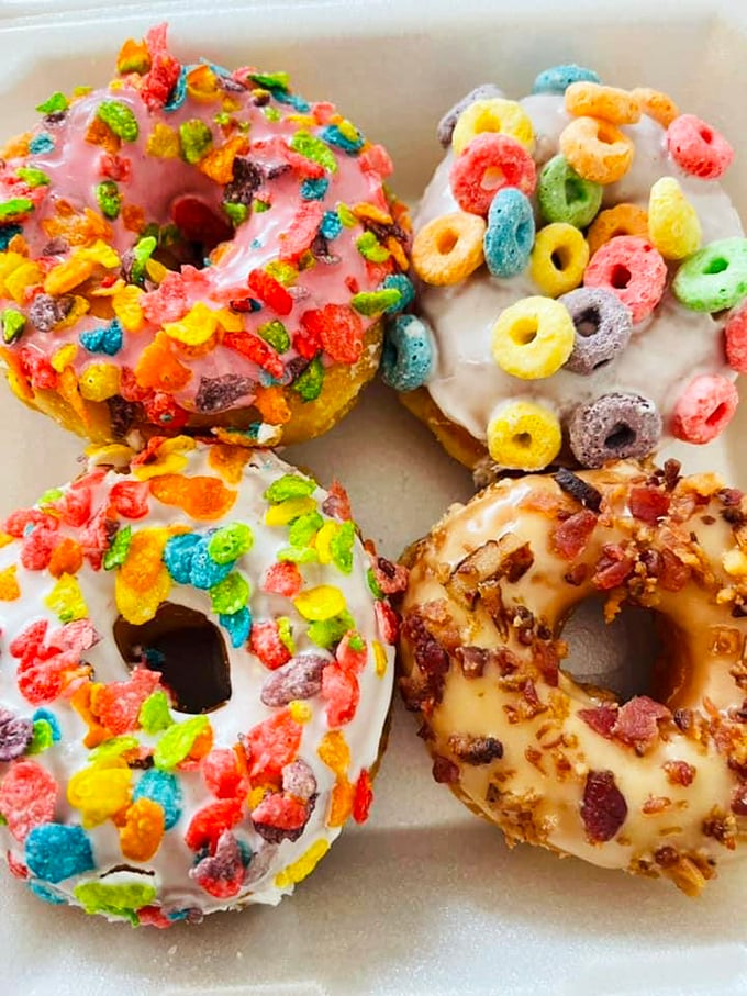 Cereal-topped treats that'll make you milk with excitement! These playful donuts bring breakfast full circle.