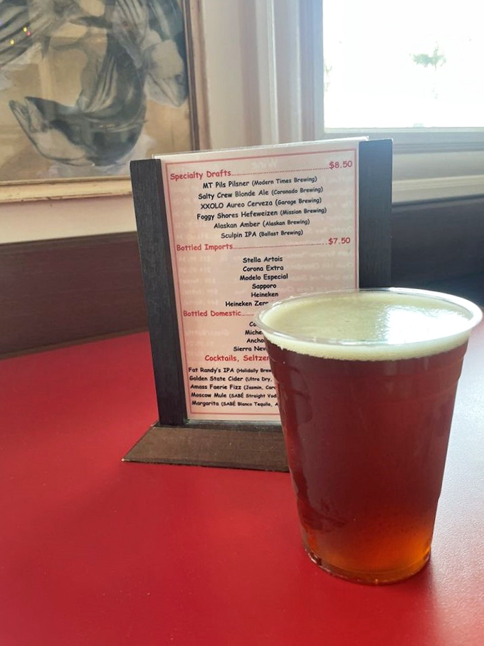 Cheers to good taste! This Alaskan Amber is the perfect shipmate for your seafood adventure, smooth sailing guaranteed.