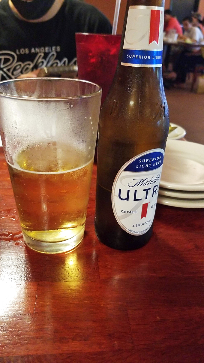 Cheers to choices that don't weigh you down! This light beer's the perfect wingman for your beefy adventure.