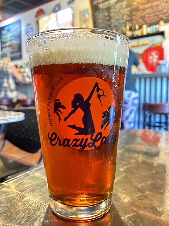Crazy Lady beer: Because sometimes you need a little crazy to wash down all that sanity-defying deliciousness.