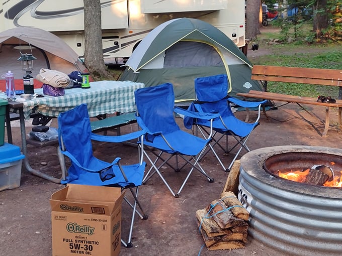 Gather 'round the campfire, where ghost stories are told and marshmallows meet their deliciously gooey demise.