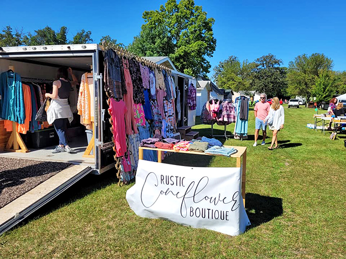 The Rustic Wildflower Boutique: Where prairie chic meets boho dreams. It's like Little House on the Prairie got a modern, fashionable twist.
