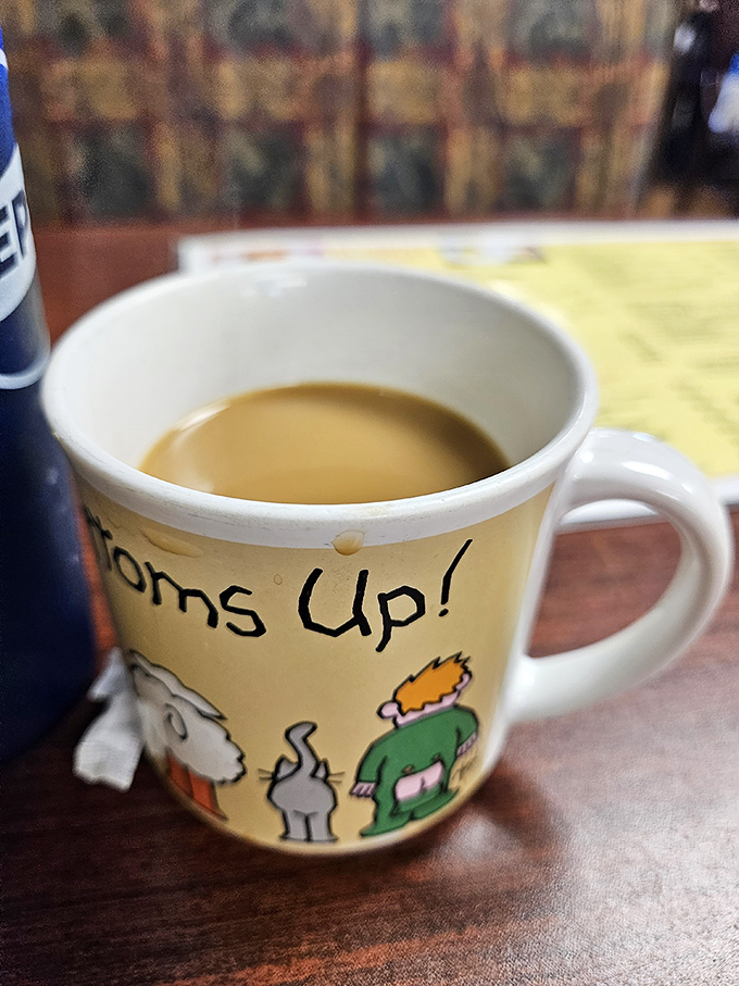 Wake up and smell the coffee! This mug's got more personality than your average morning DJ, and it's bound to be more coherent.