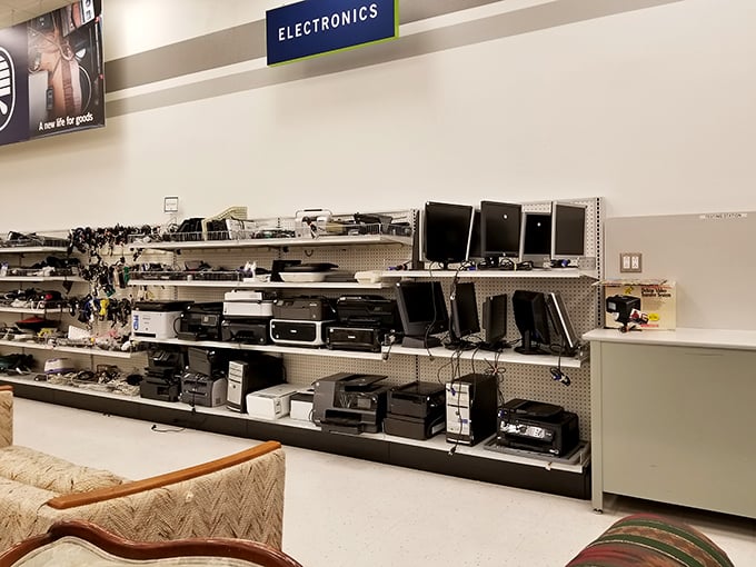 Tech time capsule or bargain hunter's paradise? This electronics aisle is where gadgets go to find their forever homes.