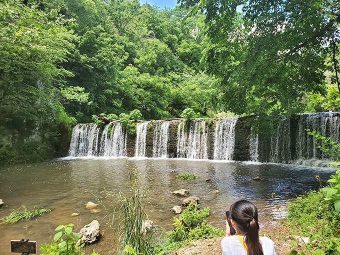 Water you waiting for? This multi-tiered cascade is nature's version of a soothing sound machine.