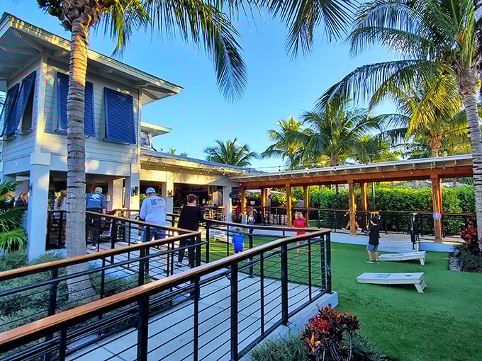 Multi-generational fun in the sun. Here, "over par" just means more time with the family.