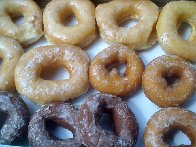 The OG of the donut world - classic glazed perfection. These golden rings are like edible halos, proof that sometimes, simpler really is sweeter.