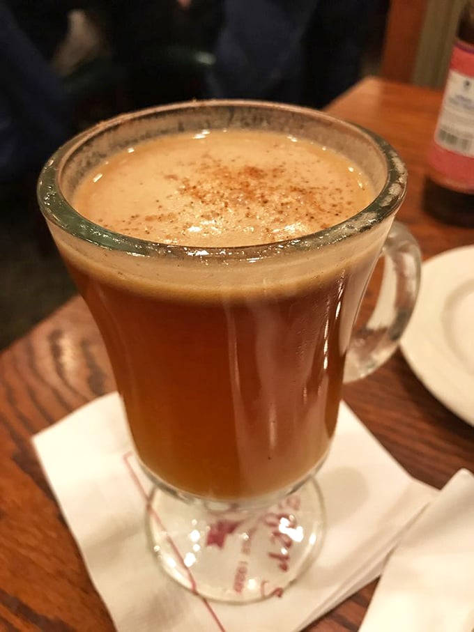 Warm up with a mug of liquid comfort. This hot buttered rum is like a cozy sweater for your insides on a chilly Michigan evening.