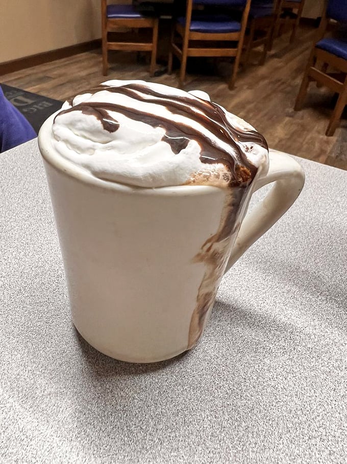 Chocolate heaven in a mug! This isn't just hot chocolate; it's a warm, velvety hug for your taste buds that'll make you forget all about your so-called "diet."