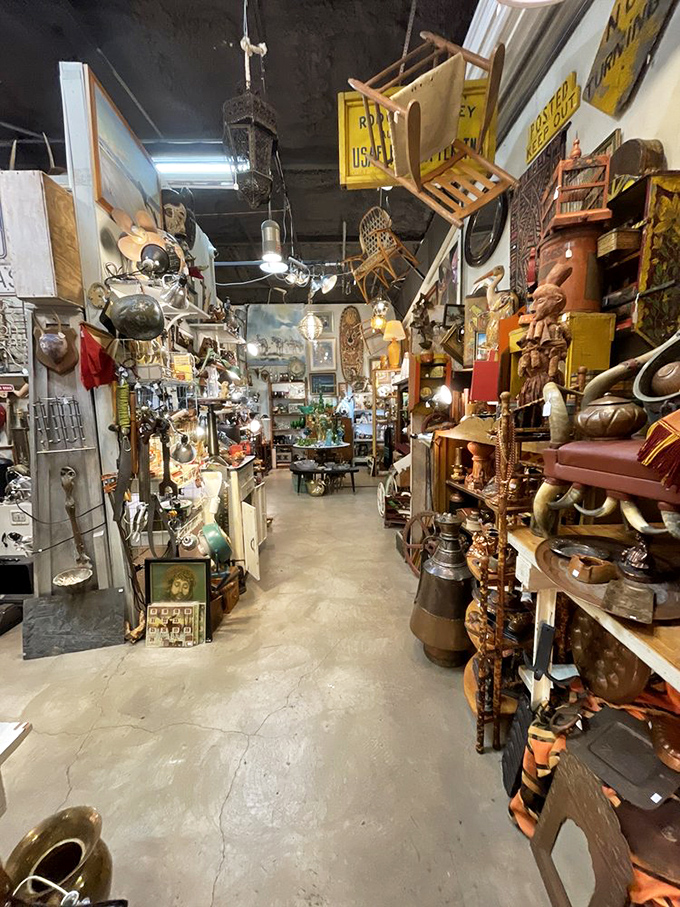 Down the rabbit hole we go! This aisle is a testament to the old saying, "One man's trash is another man's really weird treasure."
