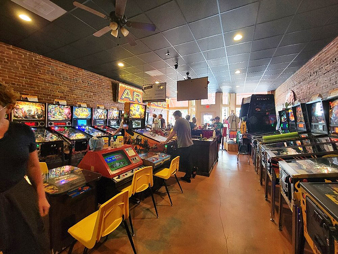 It's like Willy Wonka's factory, but for gamers. Prepare for sensory overload as bleeps, bloops, and flashing lights compete for your attention.