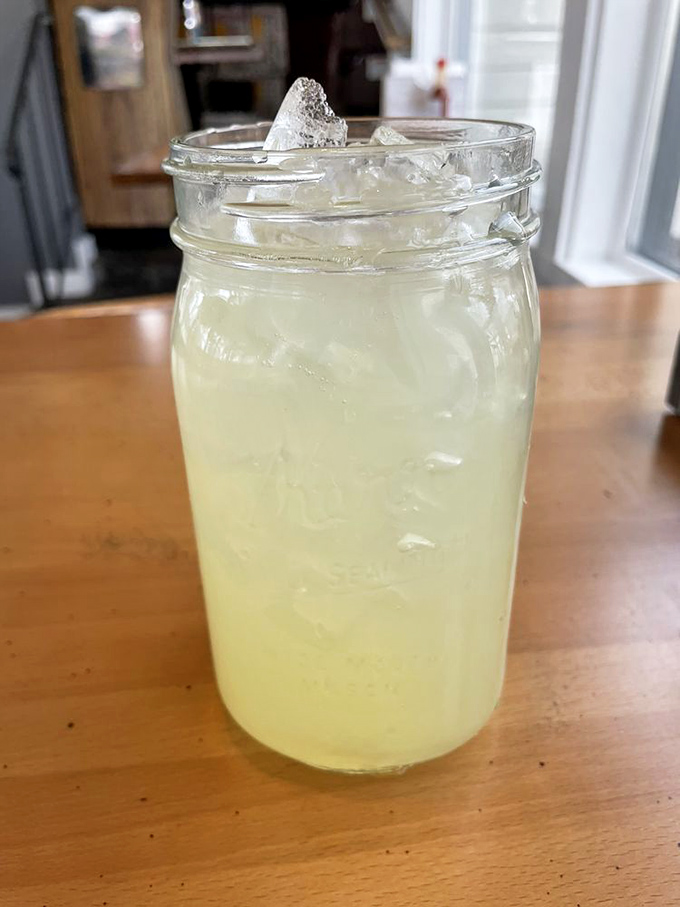 Quench your thirst with this sunshine in a jar. It's so refreshing, you might forget you're not on a front porch swing.