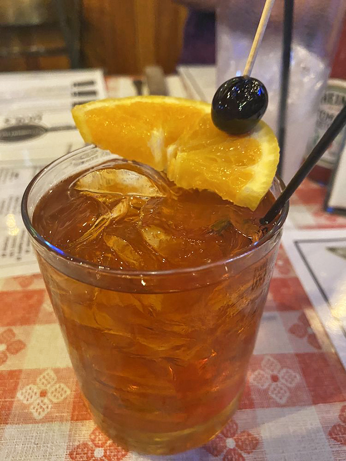An old fashioned with a twist of citrus &ndash; because sometimes you need a little liquid courage to tackle that massive steak waiting for you.