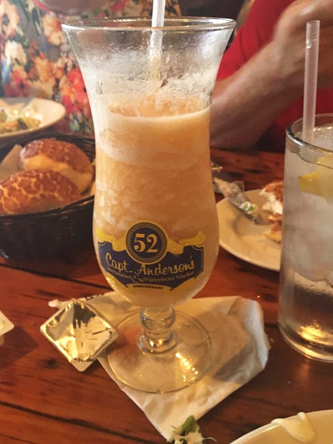 Is it a sunset in a glass or a peach daiquiri? Either way, it's the perfect Florida souvenir&mdash;minus the sand in your shoes.