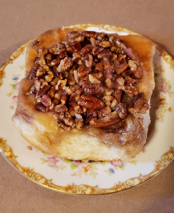 A pecan-topped cinnamon roll that doesn't just feed the body but nourishes the soul &ndash; comfort food in its purest form.