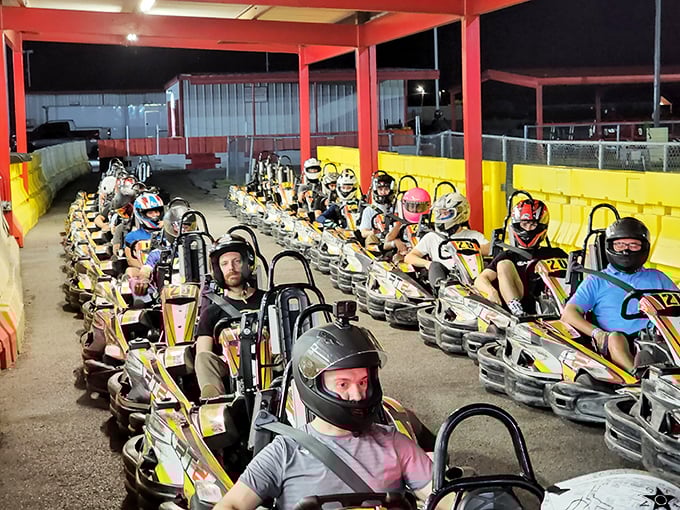 Ladies and gentlemen, start your engines! These racers are more focused than my aunt Betty at a bingo night.