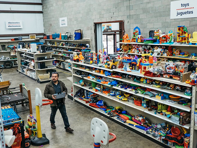 Toy Story come to life! This colorful cornucopia of playthings proves that one generation's forgotten favorites become another's nostalgic treasures.