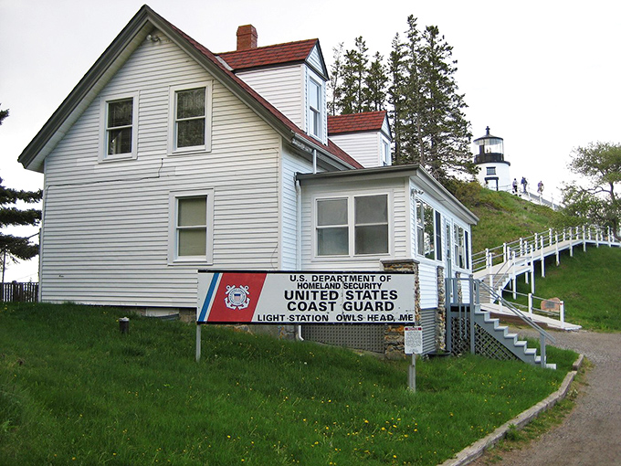 Home sweet lighthouse: where the Coast Guard keeps watch. It's like a really exclusive beach house with a very specific dress code.