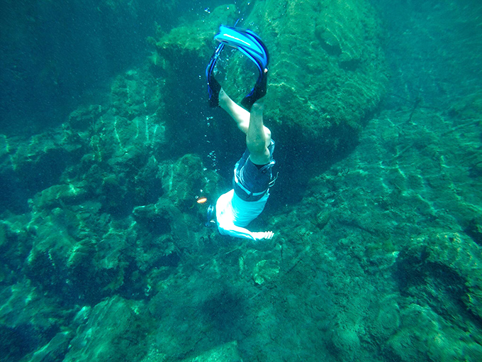 Dive into the blue beyond! It's like stepping into a real-life screensaver &ndash; no Photoshop required.