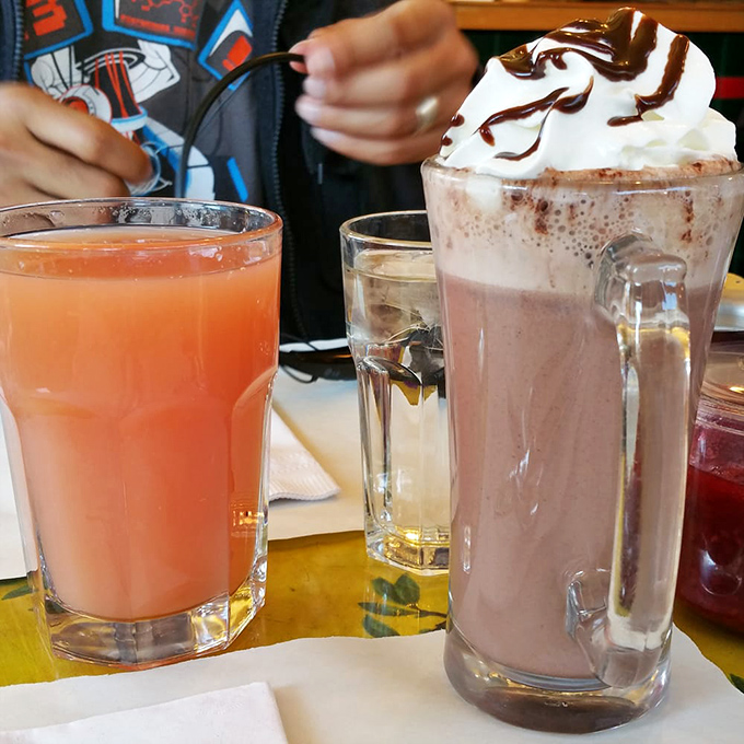 Liquid happiness in a glass! Whether you're team smoothie or team chocolate, Mama's has your beverage dreams covered.