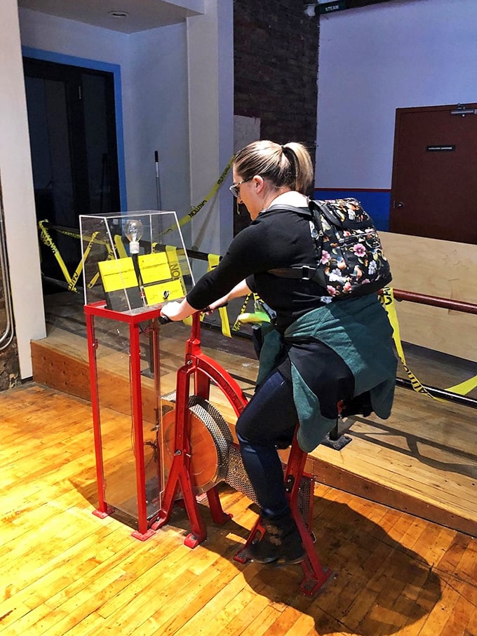 Pedal to the metal... of science! This stationary bike might not take you far, but it'll transport your mind to new frontiers of understanding.