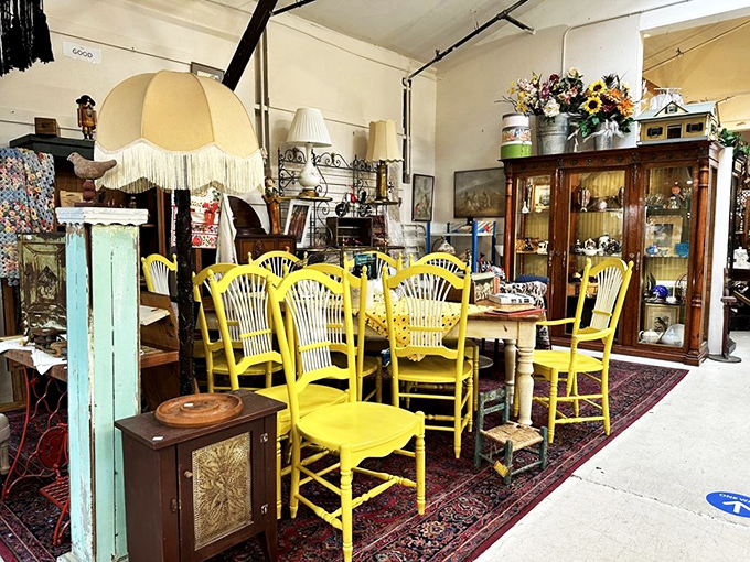 Pull up a chair&mdash;or six! These sunny yellow seats are perfect for your next Mad Hatter's tea party.