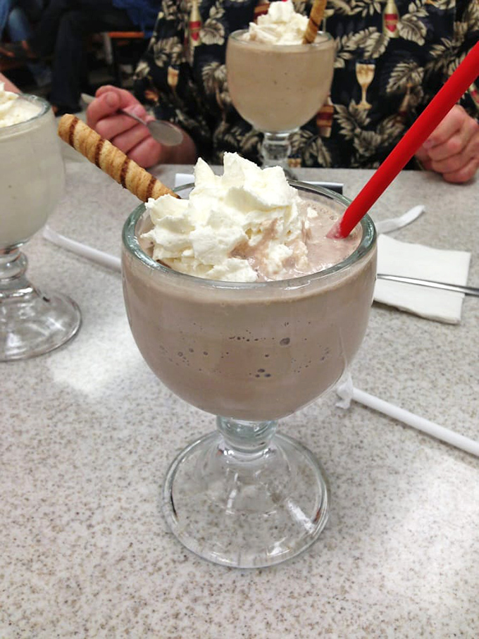 Chocolate shake or drinkable velvet? This glass of pure indulgence is smoother than Barry White on a quiet night.