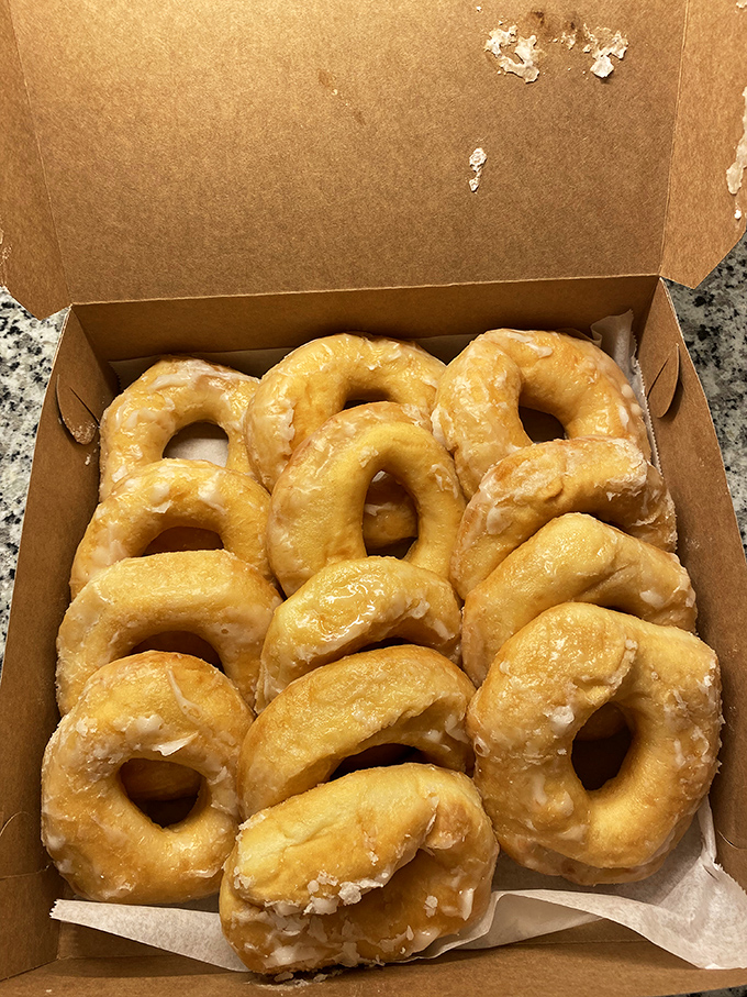 The OG of sweet circles! These classic glazed donuts are the Rolls-Royce of fried dough &ndash; timeless, elegant, and utterly indulgent.