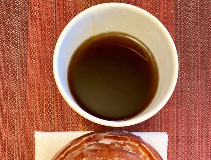 The elixir of life, served hot and fresh! Pair this robust brew with a donut for the ultimate morning power-up.