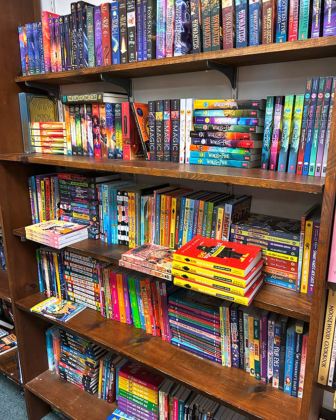 A feast for young minds! This display of vibrant reads is more tempting than a candy store &ndash; and much better for growing brains.