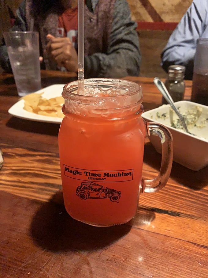 Great Scott! This isn't just a drink, it's a DeLorean in a glass, ready to take your taste buds back to the future.