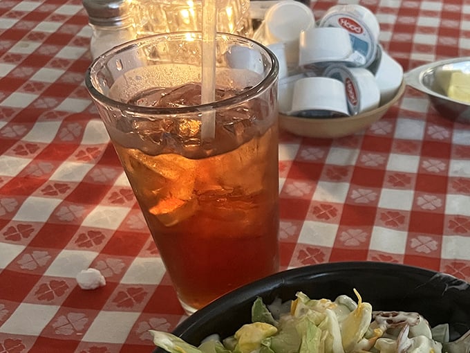 Southern hospitality in a glass. This sweet tea is the perfect companion to cut through the richness of your steak feast.