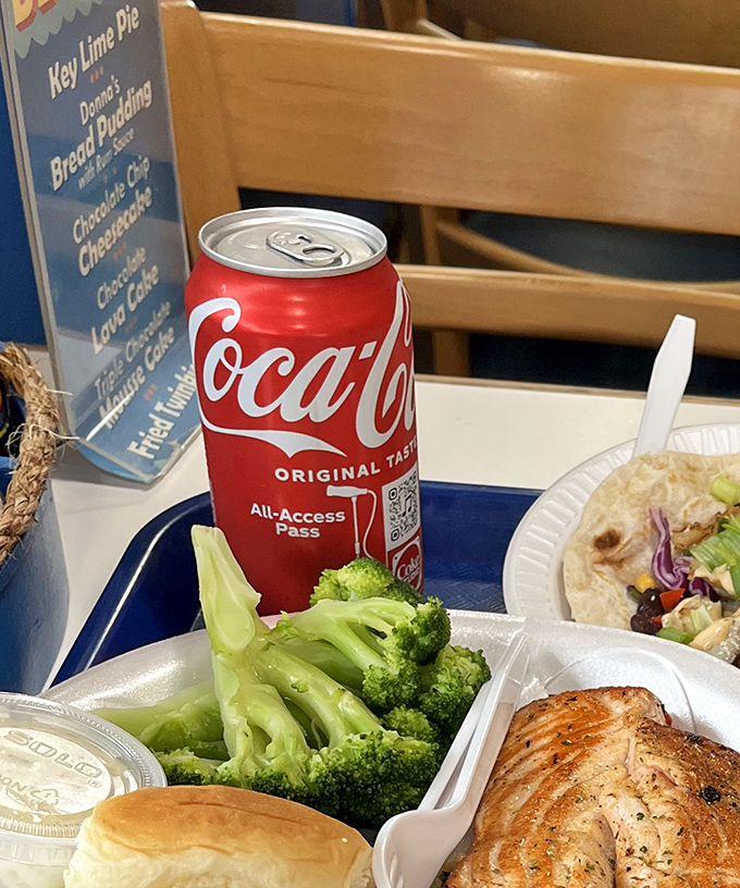 Surf meets turf in the most delicious way! A perfectly grilled fish fillet with a side of greens – it's like the ocean and garden had a potluck.