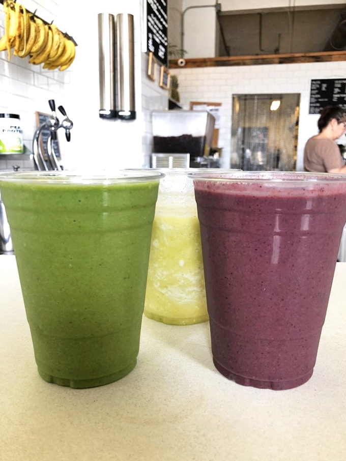 Smoothie operator! These vibrant drinks are like a tropical vacation in a cup. No sunscreen required, just a healthy appetite!