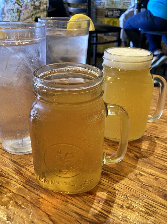 Quench your thirst in style! These mason jar drinks are like a refreshing hug for your taste buds after a day at the beach.