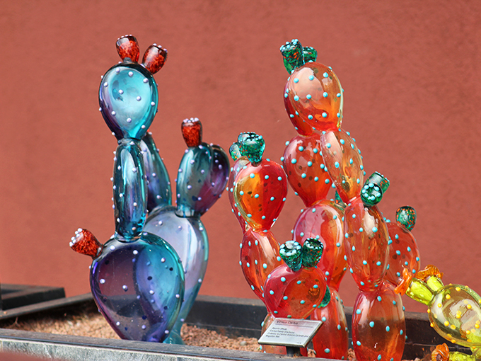 Who knew cacti could be so cool? These prickly glass sculptures add a splash of desert charm without the need for a green thumb.