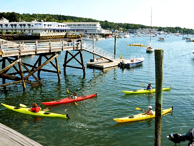Paddle your way to serenity. Kayaking in Boothbay Harbor offers a water-level view of this picturesque town and a chance to work off that lobster roll.